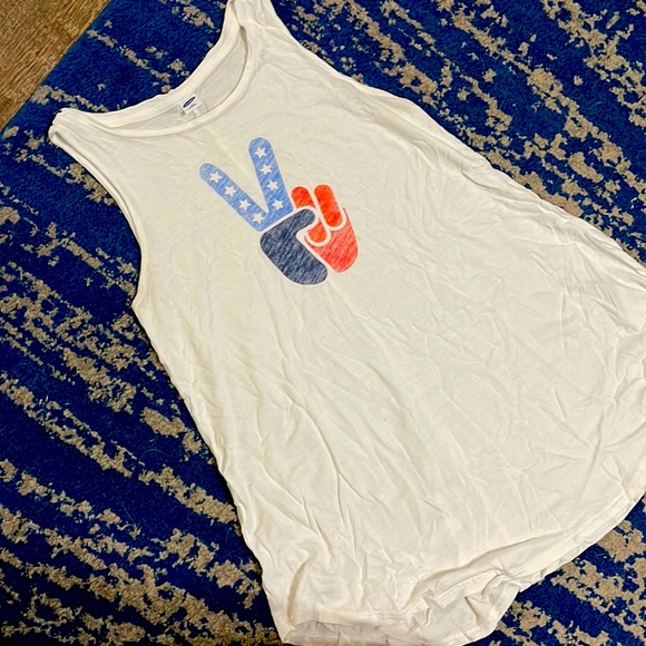 Tops | Peace Sign Tank | Poshmark